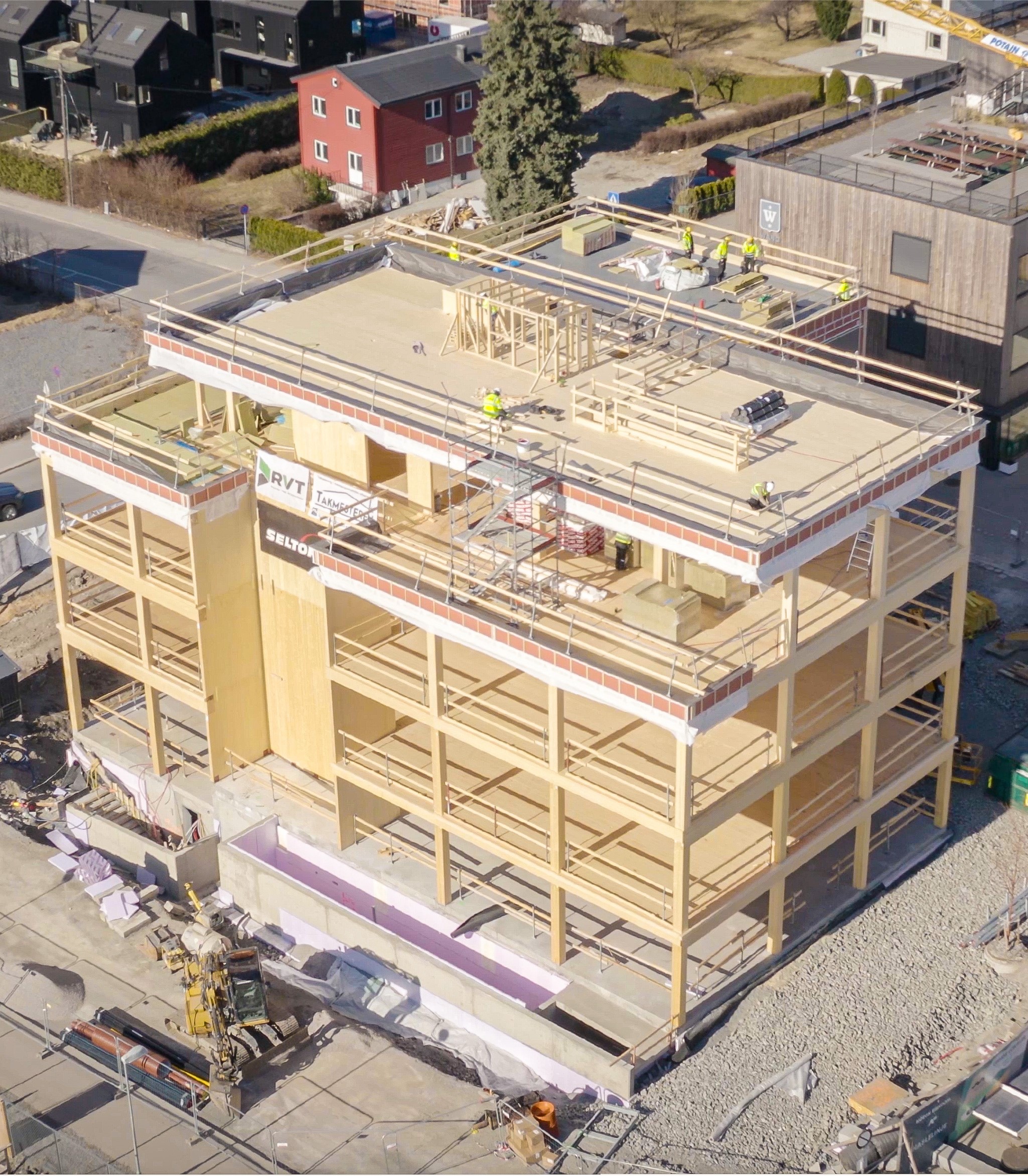 Byggingen av Hasle Tre går raskere enn forventet - SELTOR GRUPPEN AS